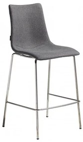 Scab Barová židle ZEBRA POP čalouněná Barva podnože chromová podnož HODNOTY čalounění Scab Fabric 09 - petrolejová látka 2555, 2556