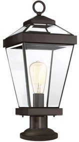 Elstead Quoizel QZ-RAVINE3-M - Venkovní lampa RAVINE 1xE27/60W/230V IP44 hnědá ED0396