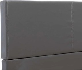 Rám postele šedý umělá kůže 160 x 200 cm 284778