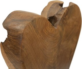 Dřevěná dekorace Heart 35 cm hnědá