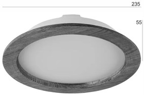 LED Podhledové svítidlo WOODY SPOT LED/23,5W/230V 4000K dub pr. 23,5 cm
