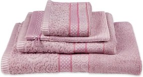 Pip Studio ručníky z bavlněného froté Soft Zellige, lila (Luxusní ručníky z bavlněného froté v designu Soft Zellige v barvě lila)