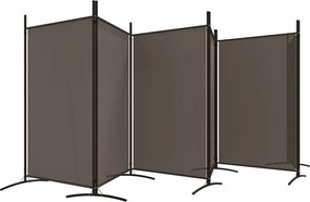 vidaXL 6dílný paraván 520x180 cm textil [350273] Barva: antracitová