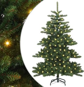 Umělý Skládací Vánoční Strom Zelená 150 cm PVC a ocel 3397649