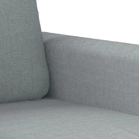 4dílná sedací souprava s polštáři světle šedá textil 3202078