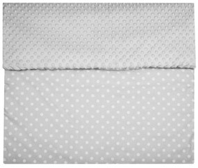 Dětská deka z Minky s výplní New Baby šedá 80x102 cm