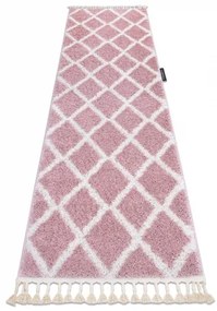 Koberec - běhoun BERBER TROIK růžový Rozměr: 70x250 cm