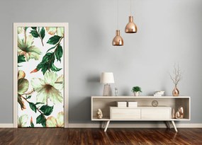 Samolepící fototapeta na dveře Hibiskus 95x205 cm