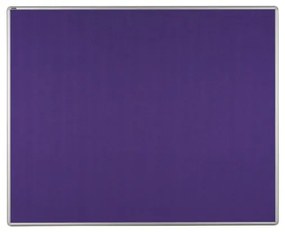 Textilní nástěnka ekoTAB v hliníkovém rámu, 1500 x 1200 mm, fialová