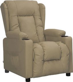 Polohovací křeslo cappuccino umělá kůže 339070