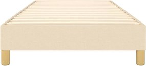 Rám postele s boxspringem krémově 90x200 cm textil 3120587