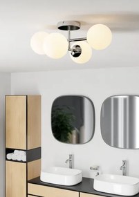 Eglo 902098 - LED Koup. přisazený lustr CASTROVIDO 4xG9/4,2W/230V IP44 chrom