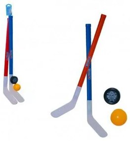 Teddies Hokejka pozemní 2 ks 72 cm + florbalový míček + puk plast