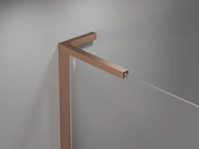 Mexen Mist-H L, 1-křídlé sprchové dveře levé 135 cm, čiré sklo, měděný matný profil, 8A5L-135-001-65-00-L