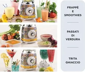 Ariete 0583PO Positano vícebarevná / Skleněný stolní mixér / 1000 W /