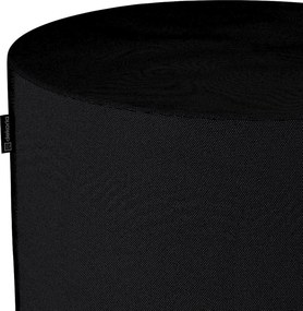 Sedák Barrel- válec pevný barva černá látka pletený vzor