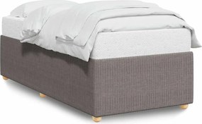Rám postele bez matrace taupe 100 x 200 cm textil 3284918