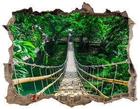Wallmuralia Fototapeta díra na zeď 3D Most tropickýá les 95x64 cm