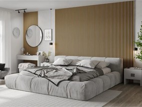 Mexen Lam-F, akustické stěnové lamely 275 × 30 cm, plstěný podklad 8 mm, technická dýha, dub zlatavý, S105-275307-3015-003