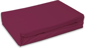 Froté prostěradlo do dětské postýlky PREMIUM 60x120 cm vínové