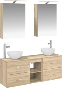 Sada koupelnových skříněk 5 ks Dub sonoma Kompozitní dřevo 3406673