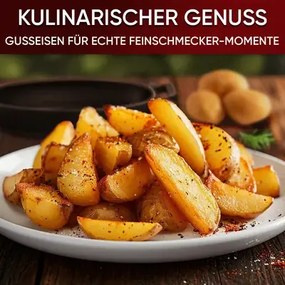 GUSSKÖNIG Sada oválných mini litinových pánviček 6× 11,7 cm / Sada lit