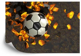 Fototapeta Fotbalový 3D Sportovní Míč Hladký vinyl 104x70.5