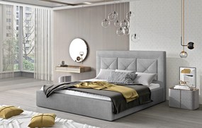 Eltap Čalouněná postel Cloe Materiál a barva potahu: Omega 13 - šedá, Rozměry (cm): 160x200
