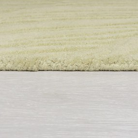 Flair Rugs koberce Kusový koberec Solace Lino Leaf Sage kruh Rozměry koberců: 160x160 (průměr) kruh