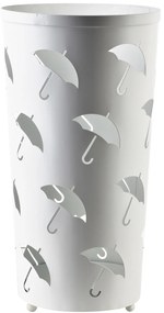 Kovový stojan na deštníky Cedric White Umbrellas, 45,5x24 cm