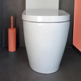 Spirella AKIRA WC štětka matná terakota / ocel