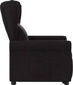 Zvedací polohovací křeslo černé textil 3303376