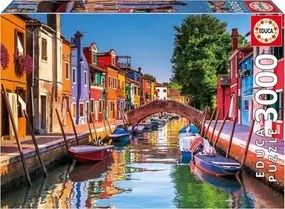 EDUCA Puzzle Burano, Itálie / 3000 dílků / od 14 let