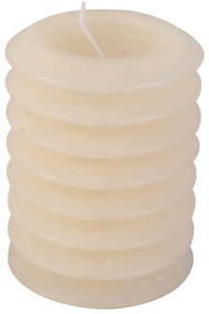 Krémová svíčka PT LIVING Layered, výška 10 cm