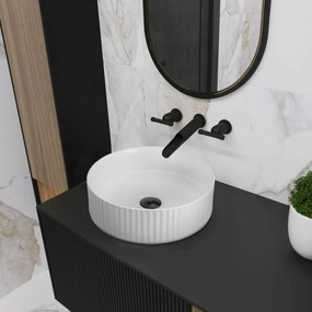 Rea Delia, umyvadlo na desku 360x360x110mm, bílá lesklá, REA-U0601