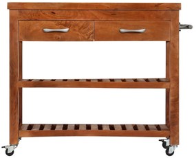 Kuchyňský vozík 100 x 48 x 89 cm masivní akáciové dřevo 282753