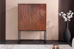 Designová vysoká komoda Waseemah 120 cm hnědé mango