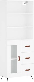 Skříň highboard bílá 69,5 x 34 x 180 cm kompozitní dřevo 3189477