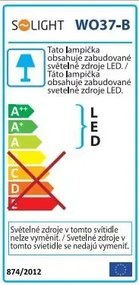 Solight WO37-B LED stolní lampička stmívatelná / 12W / volba teploty s