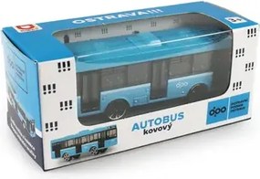 RAPPA 235557 Kovový autobus DPO Ostrava modrý 8 cm / od 3 let