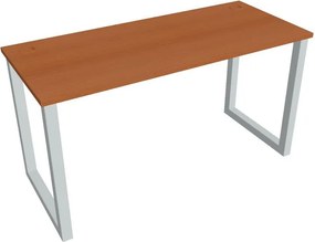 Kancelářský pracovní stůl Hobis UEO 1400, bílá RAL 9016, deskabuk