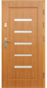 Derpal - Venkovní vchodové dřevěné dveře Deskové DP-31 105046