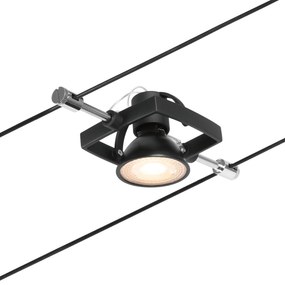 Paulmann 94434 CorDuo Set Mac II, černý lankový systém, 5x max 10W LED 12V, 500cm