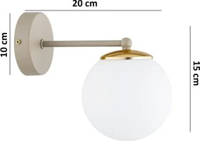 BRILAGI - Nástěnná lampa MILO ECRU 1xE27/60W/230V béžová/zlatá