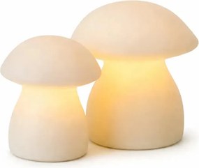 LED svíčka z pravého vosku na baterie houba, bílá, sada 2 kusy, cca 10 cm, CR2032