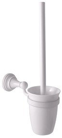 Slezák RAV WC štětka, miska keramika, bílá Koupelnový doplněk MORAVA RETRO, Barva: bílá - MKA0500B