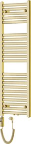 Mexen Hades, elektrické topné těleso 1200 x 400 mm, 600 W, zlatá lesklá, W104-1200-400-2600-50