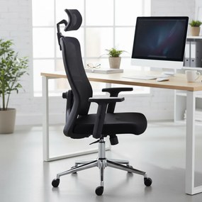 Kancelářská ergonomická židle Neoseat ZENA— černá, nosnost 150 kg