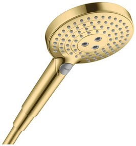 Hansgrohe Raindance Select S, ruční sprcha 120 3jet, leštěný vzhled zlata, HAN-26530990