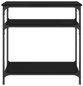 Konzolový stolek černý 75 x 29 x 75 cm kompozitní dřevo